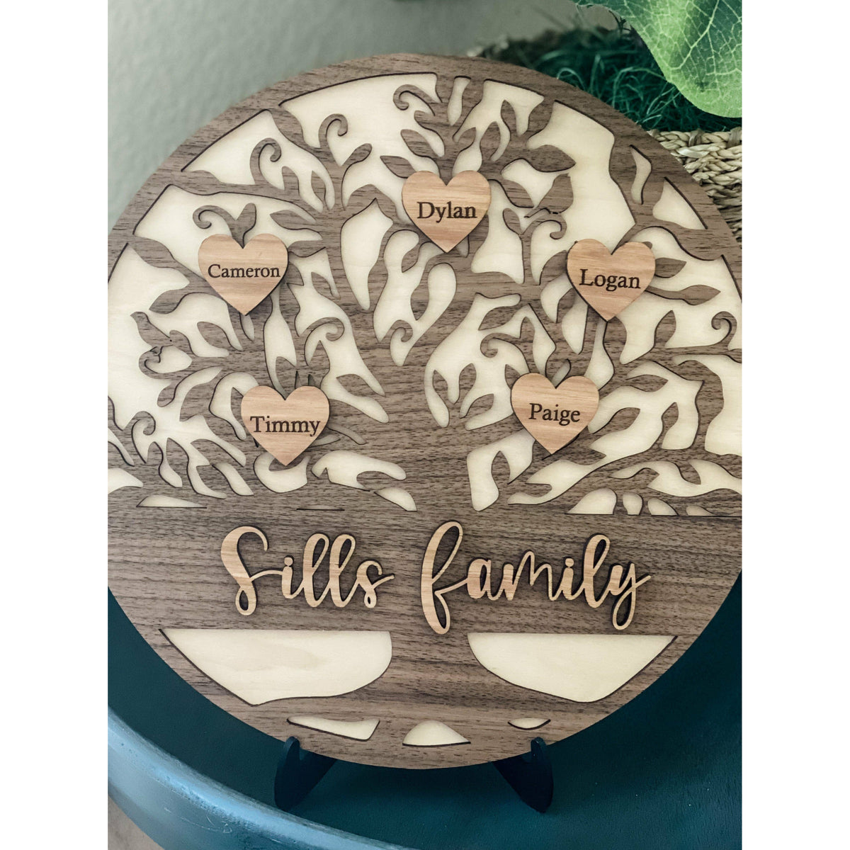 Personalized Family Tree Sign
